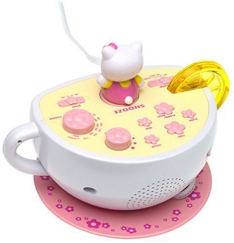HELLO KITTY Digital AM/FM Clock Radio with Night Light N2 free image ...