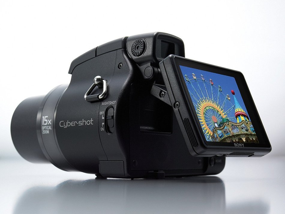 Sony Cybershot DSC-H9 8MP Digital Camera with 15x Optical Image ...