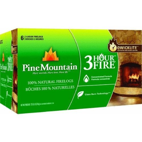 Pine Mountain 100-Percent Natural Firelog, 3-Hour Burn - 6 pack free image download