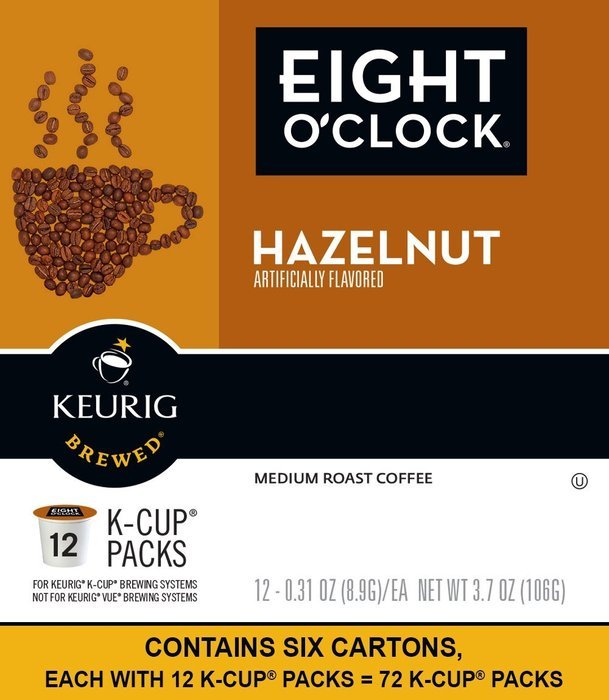 Eight O'Clock Coffee The Original, Keurig K-Cups, 12 Count, (Pack of 6 ...