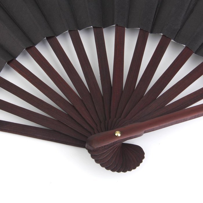 Men's Spun Silk Blank Hand Fan Calligraphy Writing Dancing Folding Fan ...