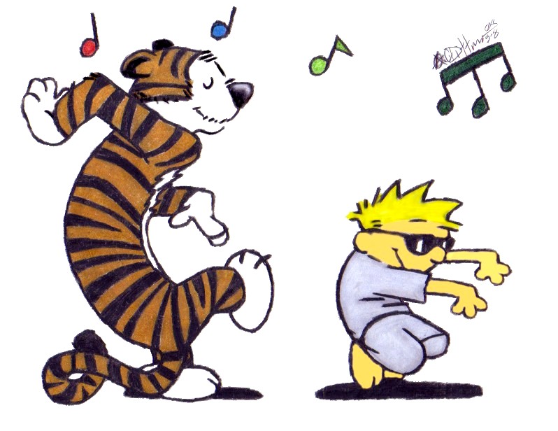 Calvin And Hobbes Dancing free image download