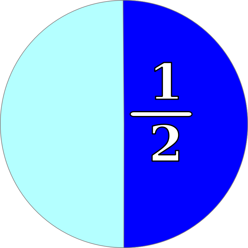 1 2 Fraction Drawing Free Image Download
