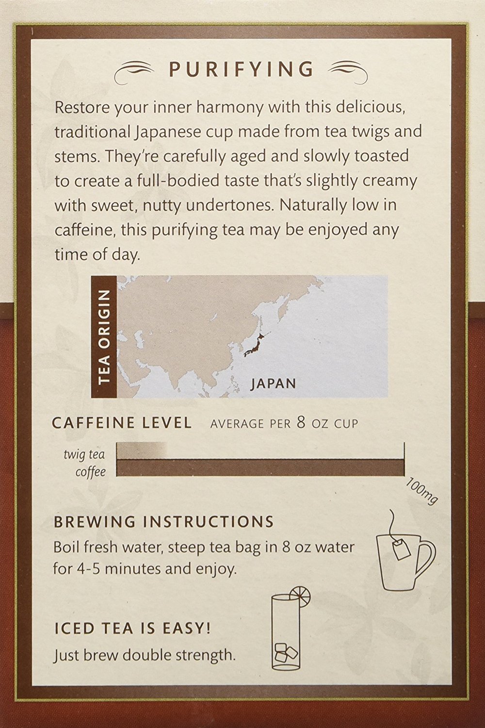 Choice Organic Twig Tea, 1.1 Ounces 16-Count Box (Pack of 6) N3 free ...