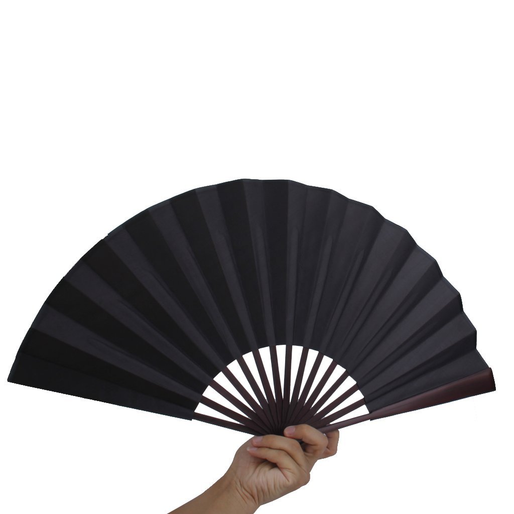Men's Spun Silk Blank Hand Fan Calligraphy Writing Dancing Folding Fan ...