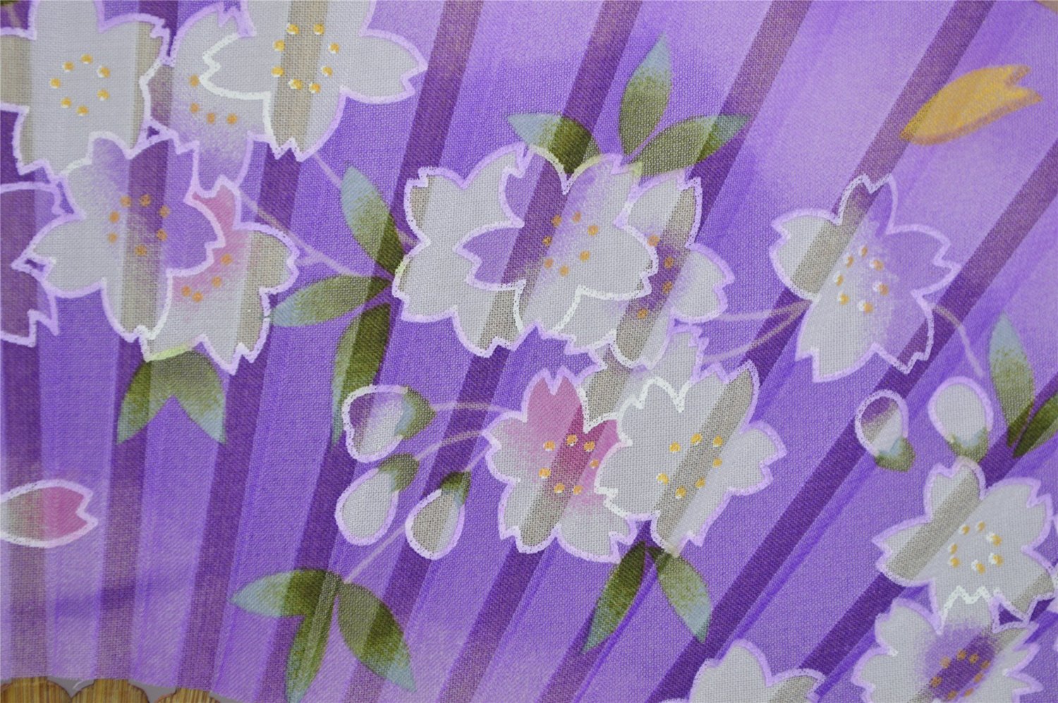 TANG DYNASTY(TM) High Quality Japanese Silks Hand Fan Purple Handheld ...