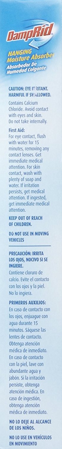 Damp Rid Hanging Moisture Absorber, Powder Fresh Scent, 14 oz-2 pack N2 ...