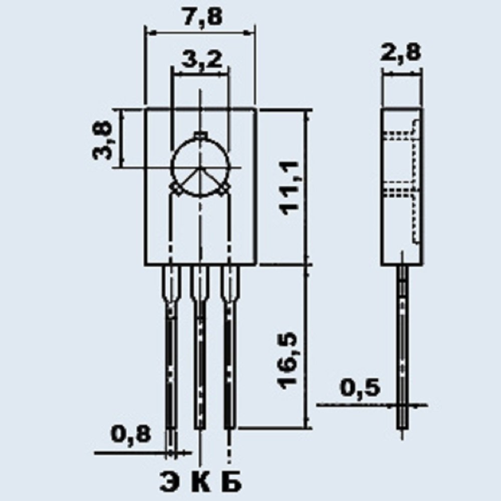 Transistor silicon military KT639E analogue BD136-10, BD140-6 USSR 20 ...