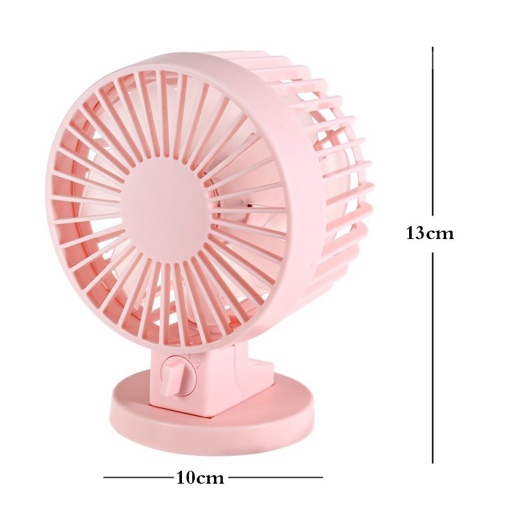 QH USB Mini Portable Double-vane Desk Fan Electric Computer Super Mute ...