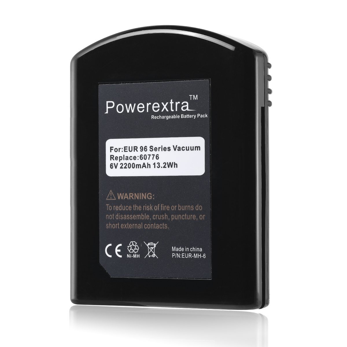 Powerextra 2 Pack 2200mAh Eureka Replacement Battery 60776/68112/39150 ...