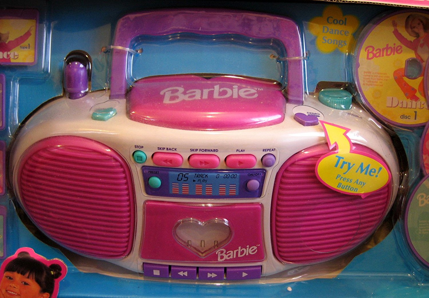 Barbie Dance With Me Talking Boombox - Playtime Electronics (1999) N3 ...