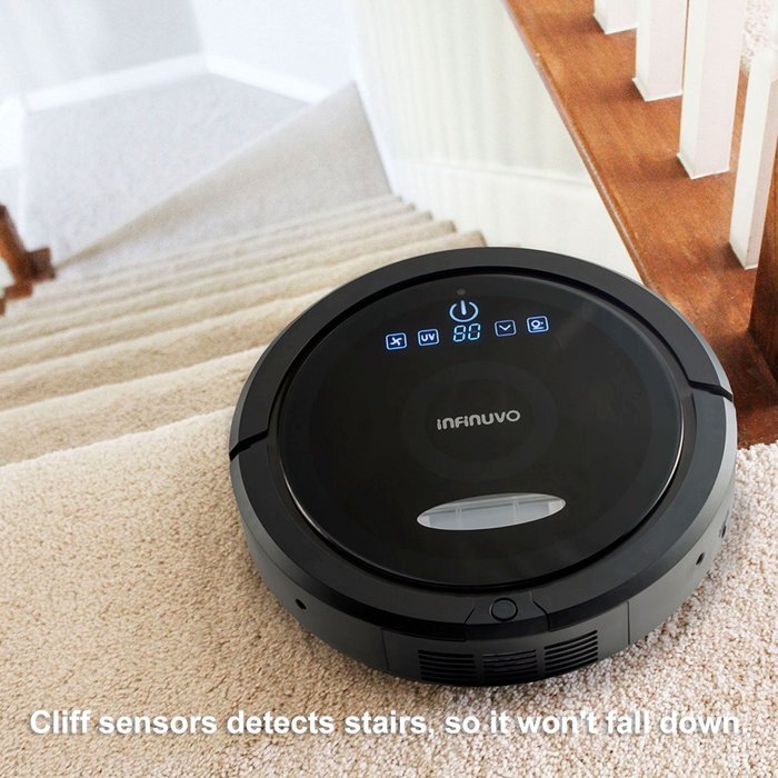 Infinuvo CleanMate QQ6 Robotic Vacuum Cleaner with HEPA Filter N2 free ...