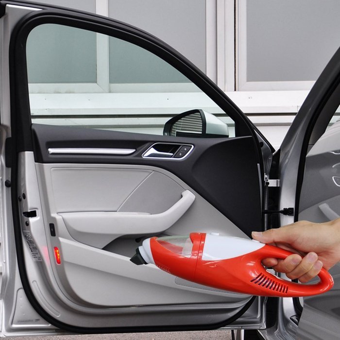 Cordless Hand VAC Portable Auto Handheld Car Vacuum Cleaner - Red N2 ...