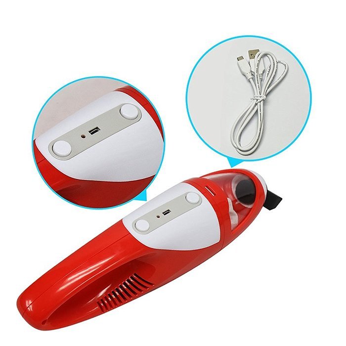 Cordless Hand VAC Portable Auto Handheld Car Vacuum Cleaner - Red N4 ...