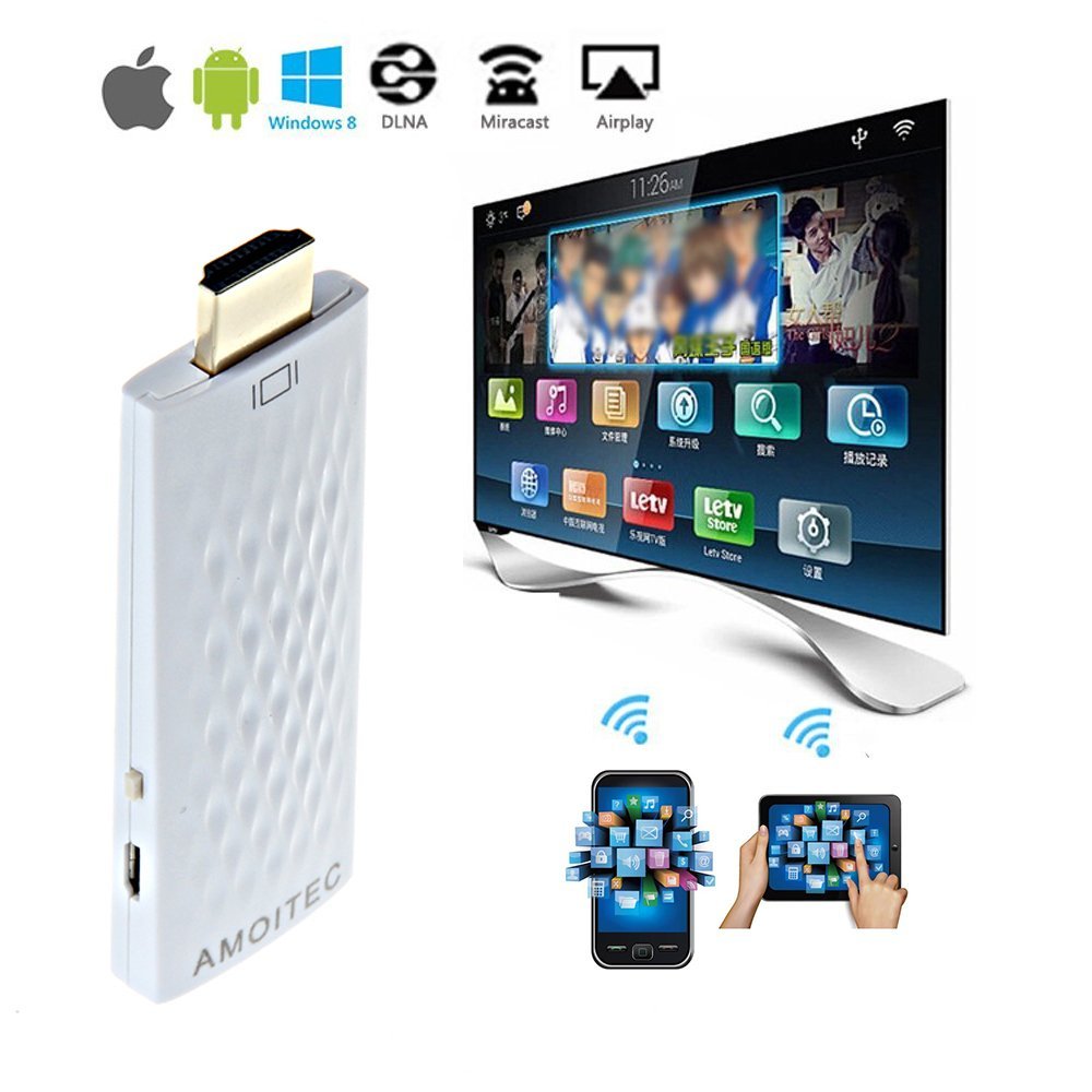 AMOITEC Full Hd 1080p Wireless Hdmi Adapter / Miracast Dongle/ Ezmirror ...