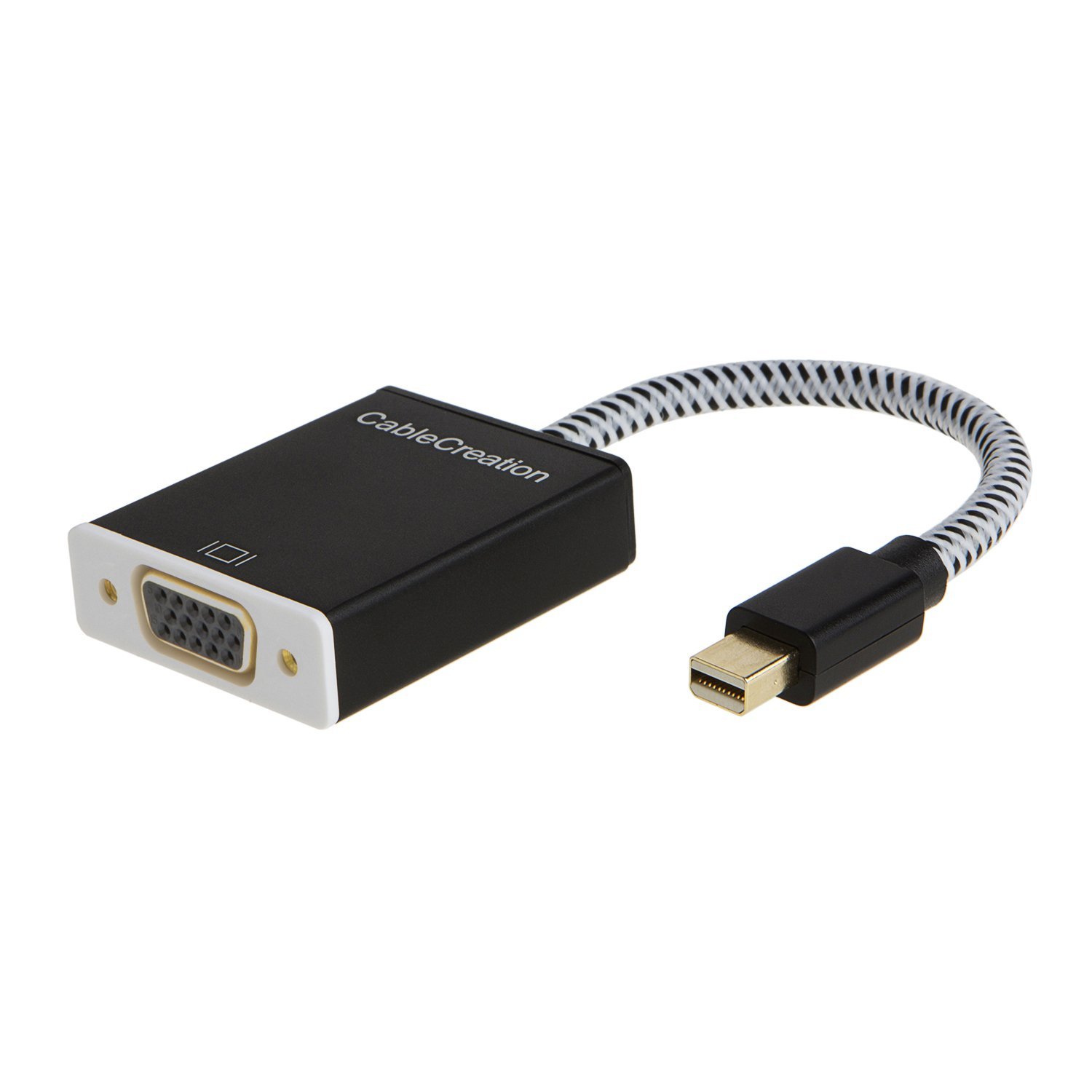 Mini DP to HDMI VGA Adapter, 2-in-1 (Two-In-One) Mini DisplayPort (Thunderbolt compatible) to ...