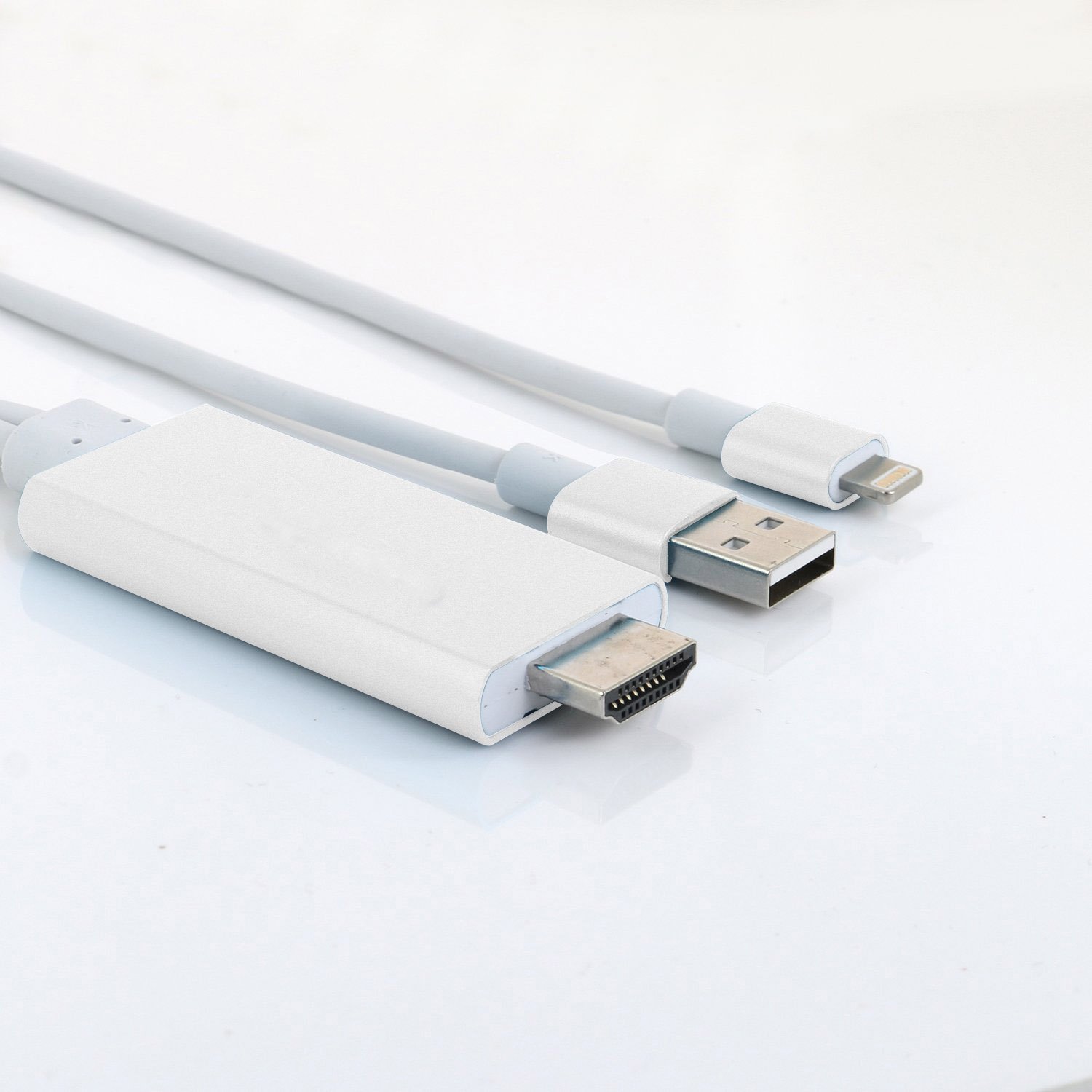 Feihe iPhone Lightning to HDMI Cable, 6.5Ft Lightning MHL To HDMI Cable ...