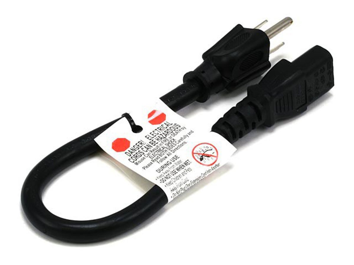 C&E 3 PCS, Power Cord Cable w/ 3 Conductor 14AWG PC Power Connector ...