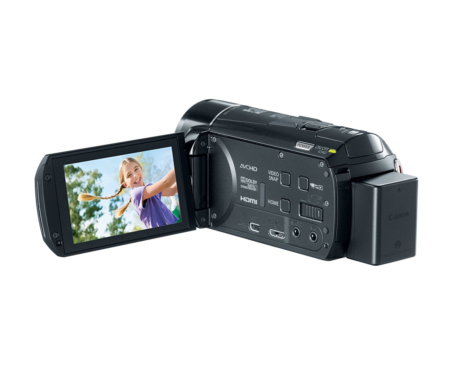 Canon VIXIA HF M500 Full HD 10x Image Stabilized Camcorder with One ...