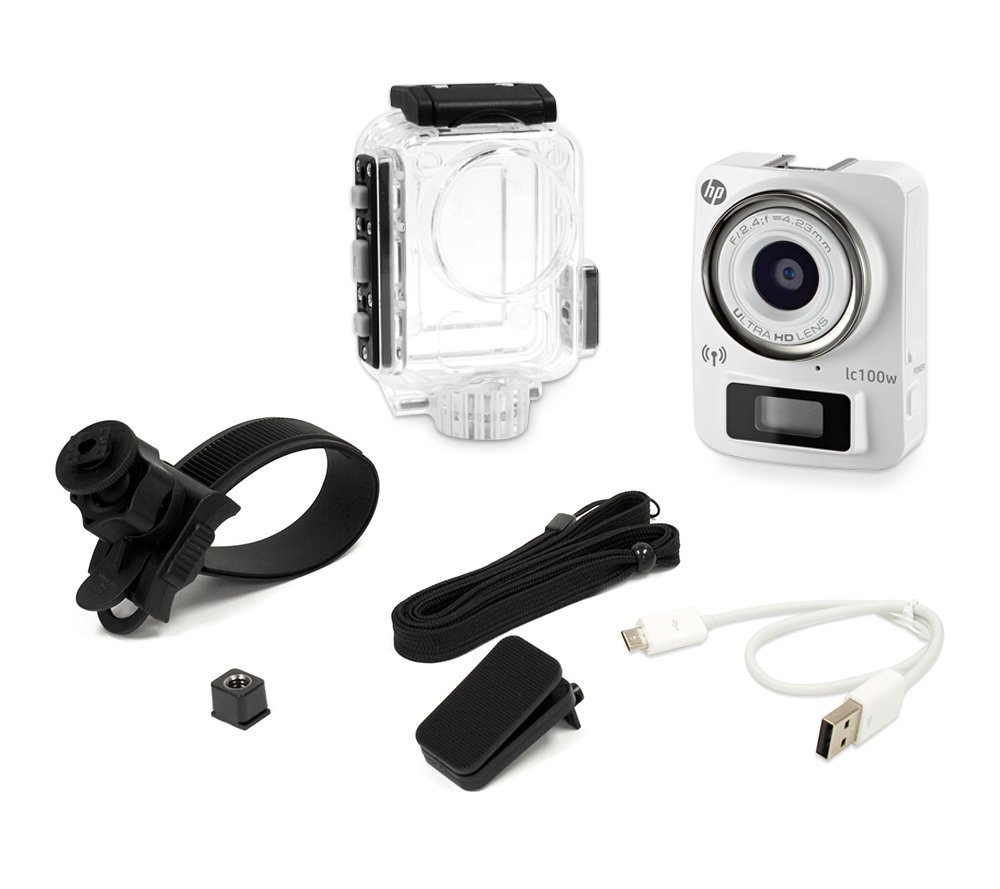 HP Life Cam (lc100w) Mini 4k Full HD 1080p Water Resistant Camera with ...