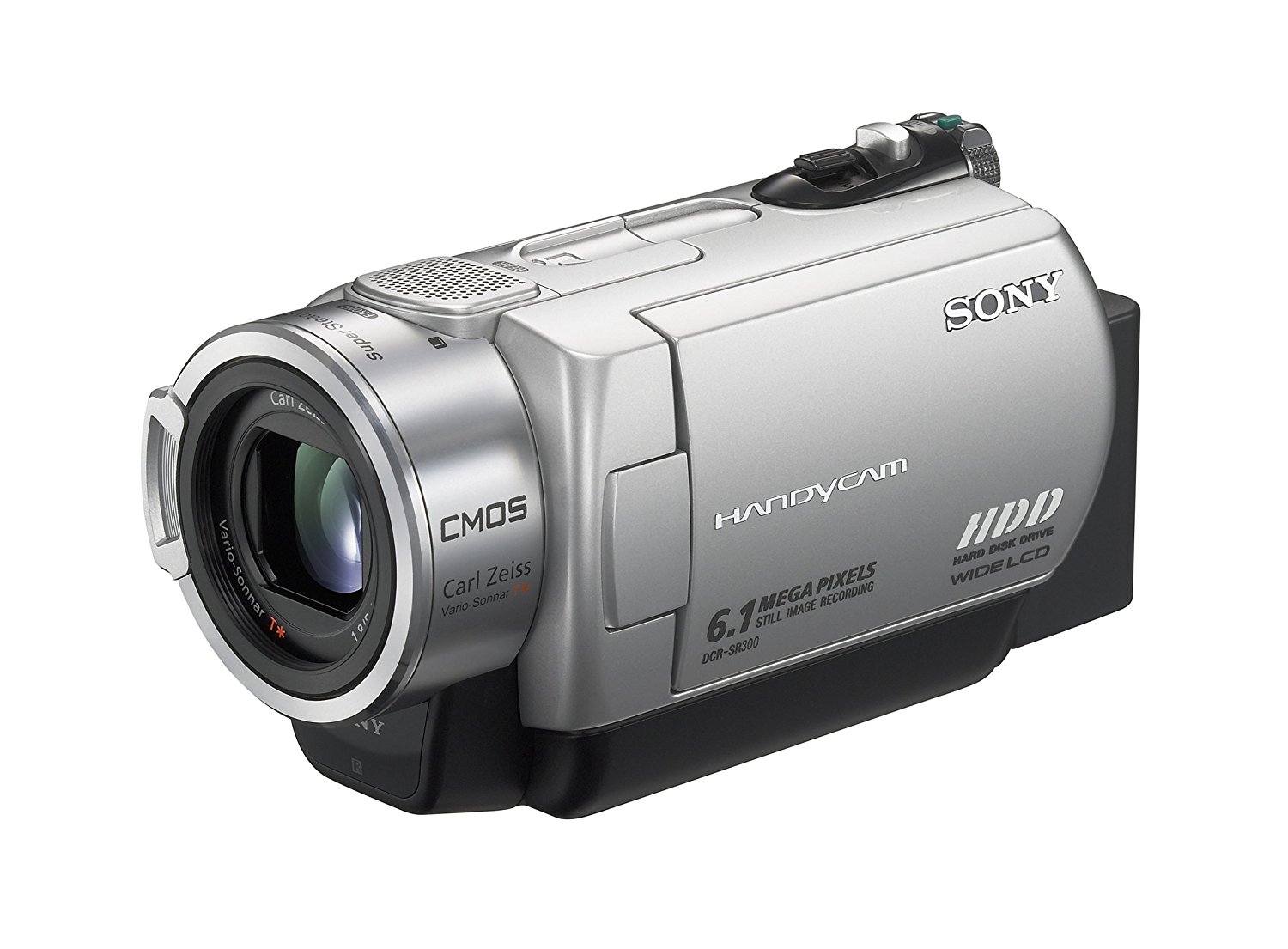 Sony DCR-SR300 6.1MP 40GB Hard Disk Drive Handycam Camcorder with 10x ...