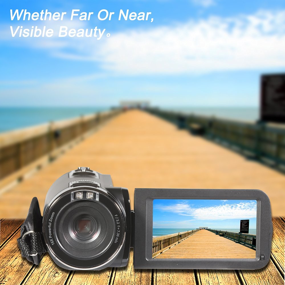 Video Camcorder, Besteker Portable HD 1080p IR Night Vision Max. 24.0 ...