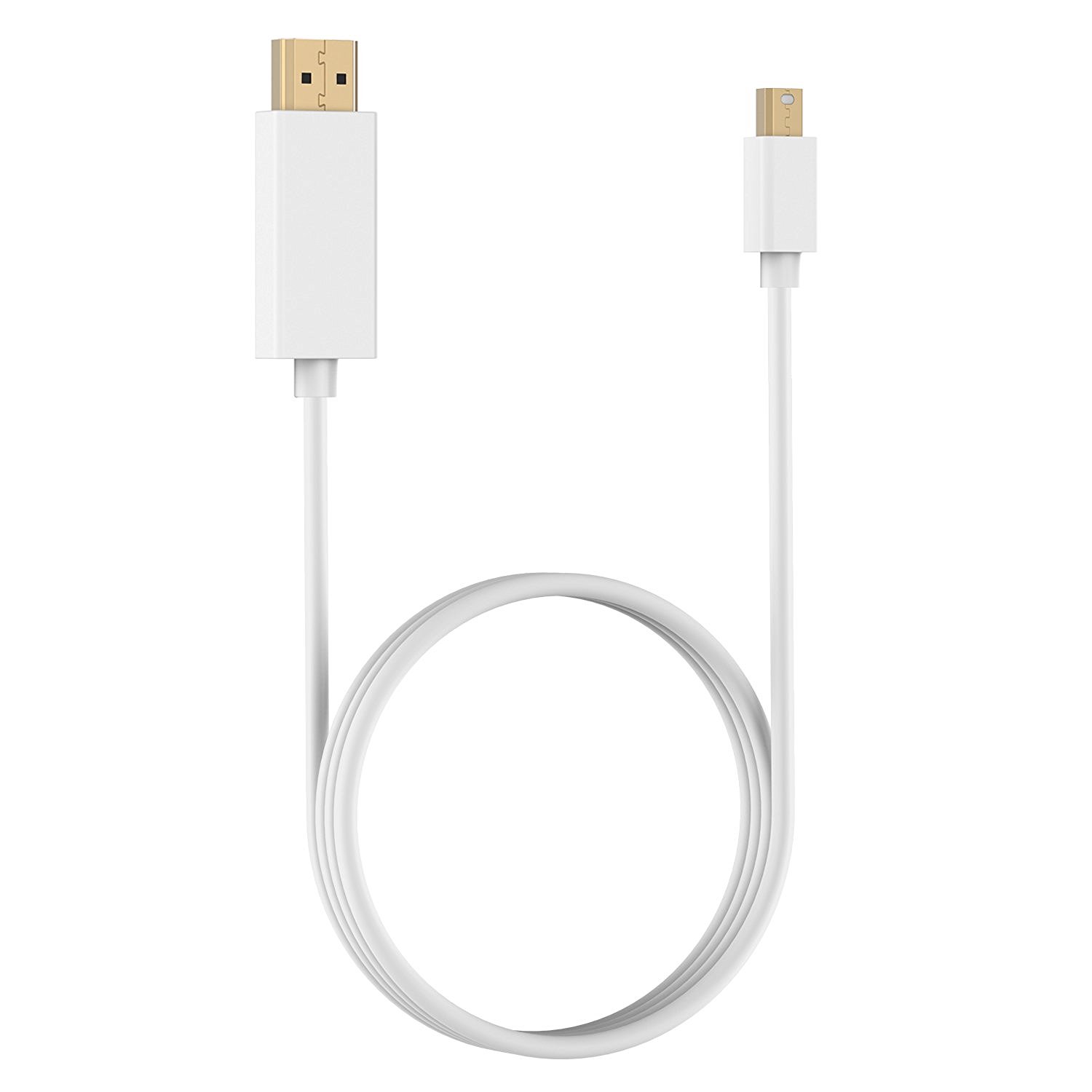 Mini DP to HDMI, Rankie 6FT Gold Plated Mini DisplayPort (Thunderbolt ...