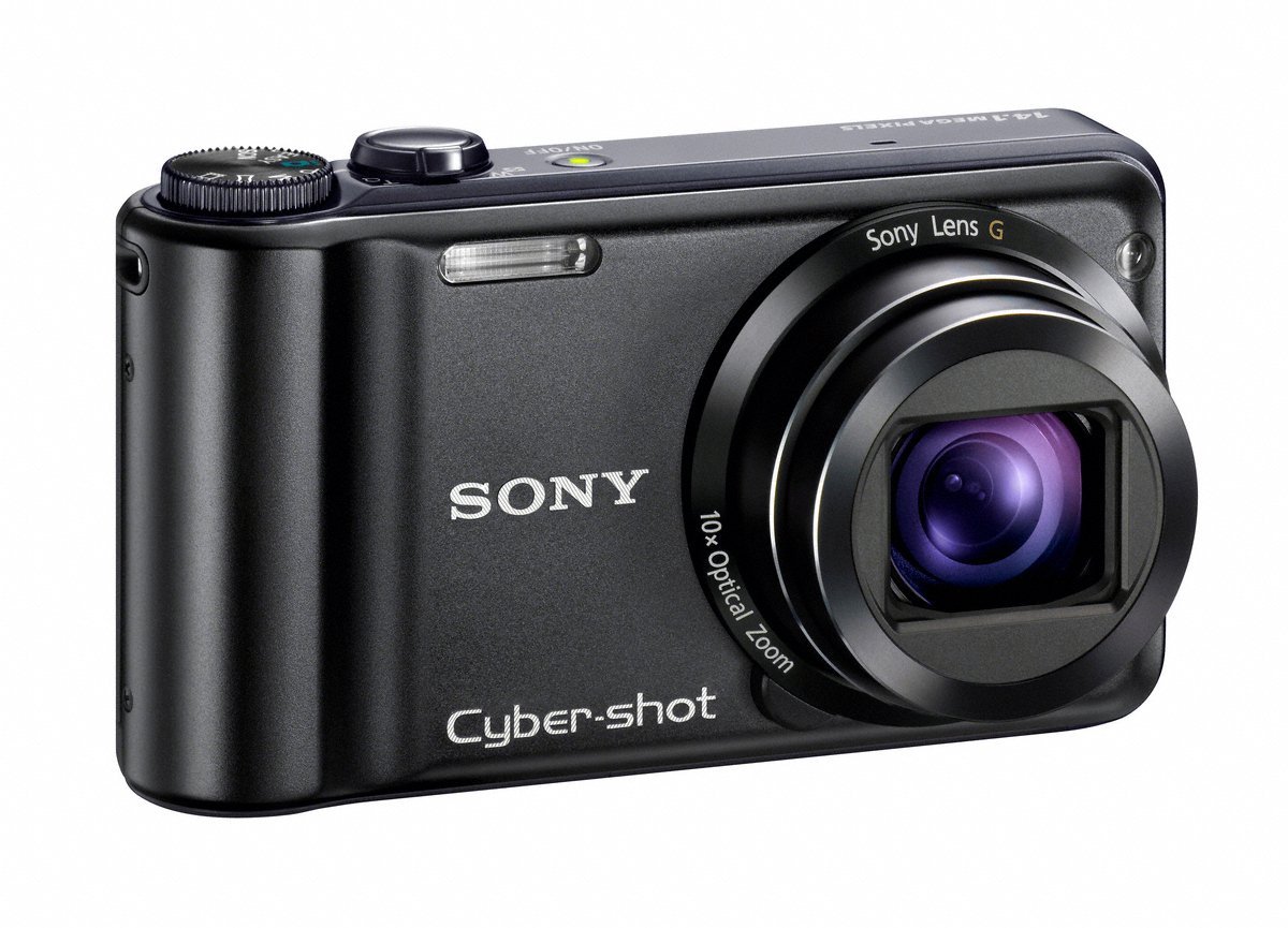 Sony Cyber-shot DSC-H55 14.1MP Digital Camera with 10x Wide Angle ...