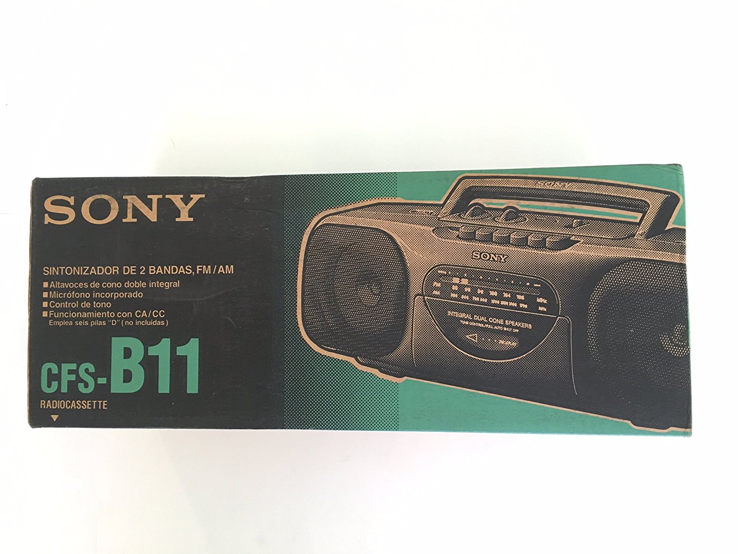 Sony Radio Cassette Recorder Boombox, with AM/FM Radio (Model # CFS-B11 ...
