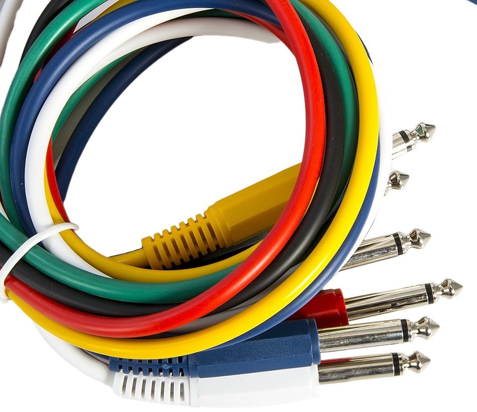 Peavey 3 Foot Colored 1/4 Inch Patch Cables, 6 Pack N2 free image download