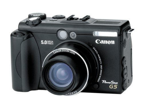 Canon PowerShot G5 5MP Digital Camera w/ 4x Optical Zoom N3 free image ...