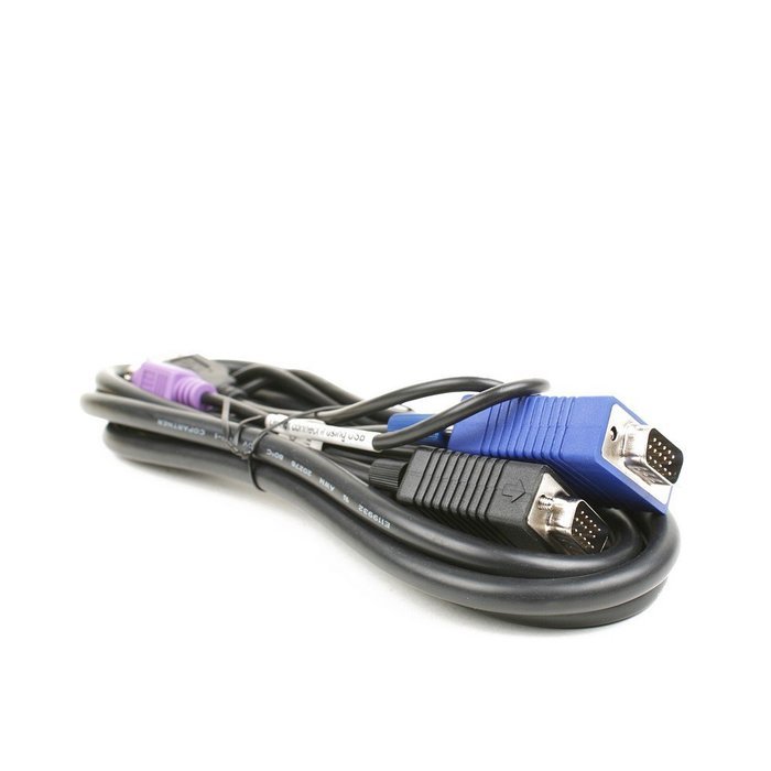 Linkskey 6 Feet Slim 2-In-1 VGA USB KVM Cable Male/Male (C-KVM-SU6) N12 ...