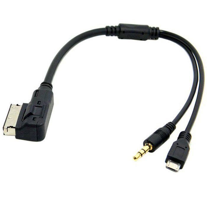 HAIN@MDI AMI MMI Convert 3.5mm JACK AUX Adapter Micro USB Adapter for ...