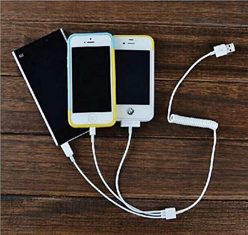 Drhob 1pcs mobile phone data cable charging cable delayed three spring ...