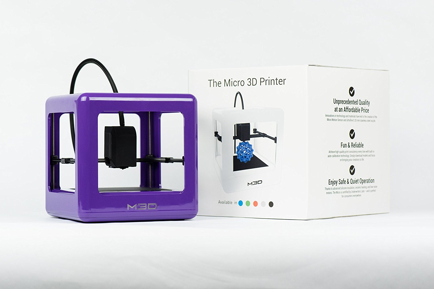 The Micro 3D Printer Retail Edition - [Clear] Auto-calibrating 3D ...