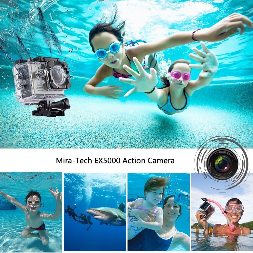 Mira-Tech Original EX5000 WIFI 2.0inch 14MP FHD Sports Action Camera ...