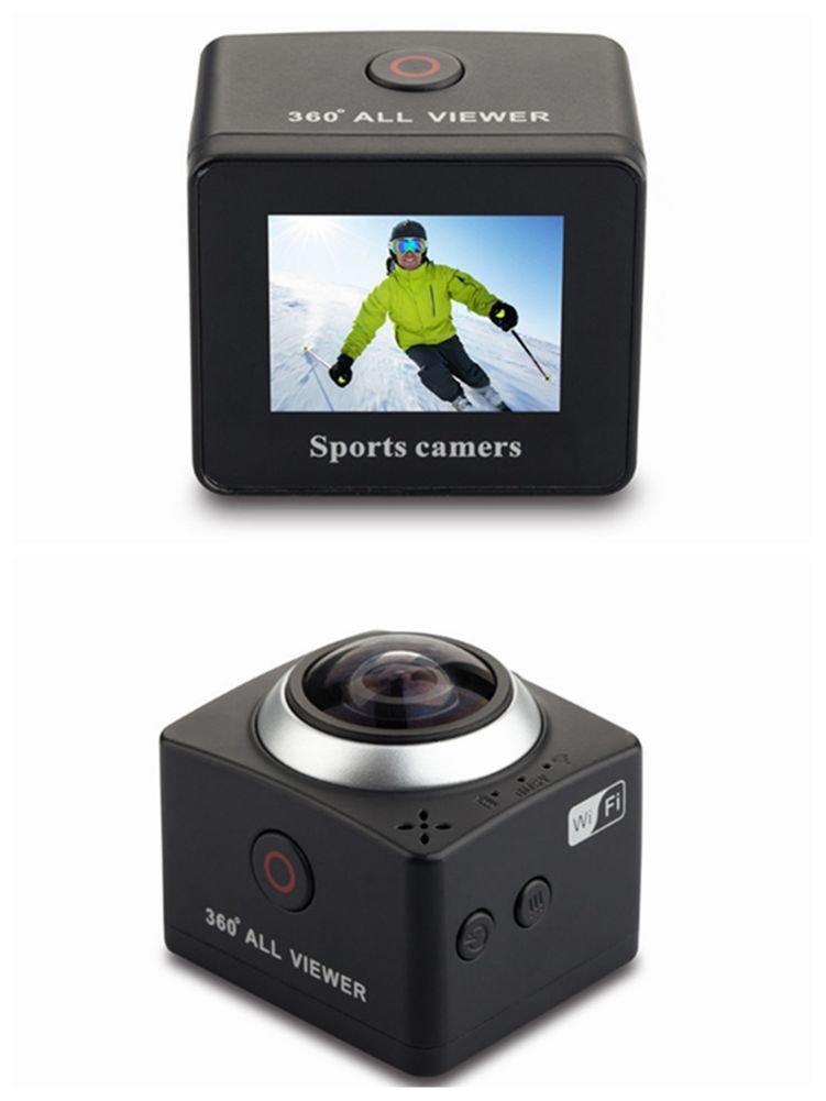 MARVUE S8 360 Degree Panoramic Camera Action Sports Camera WIFI 12MP 4K ...
