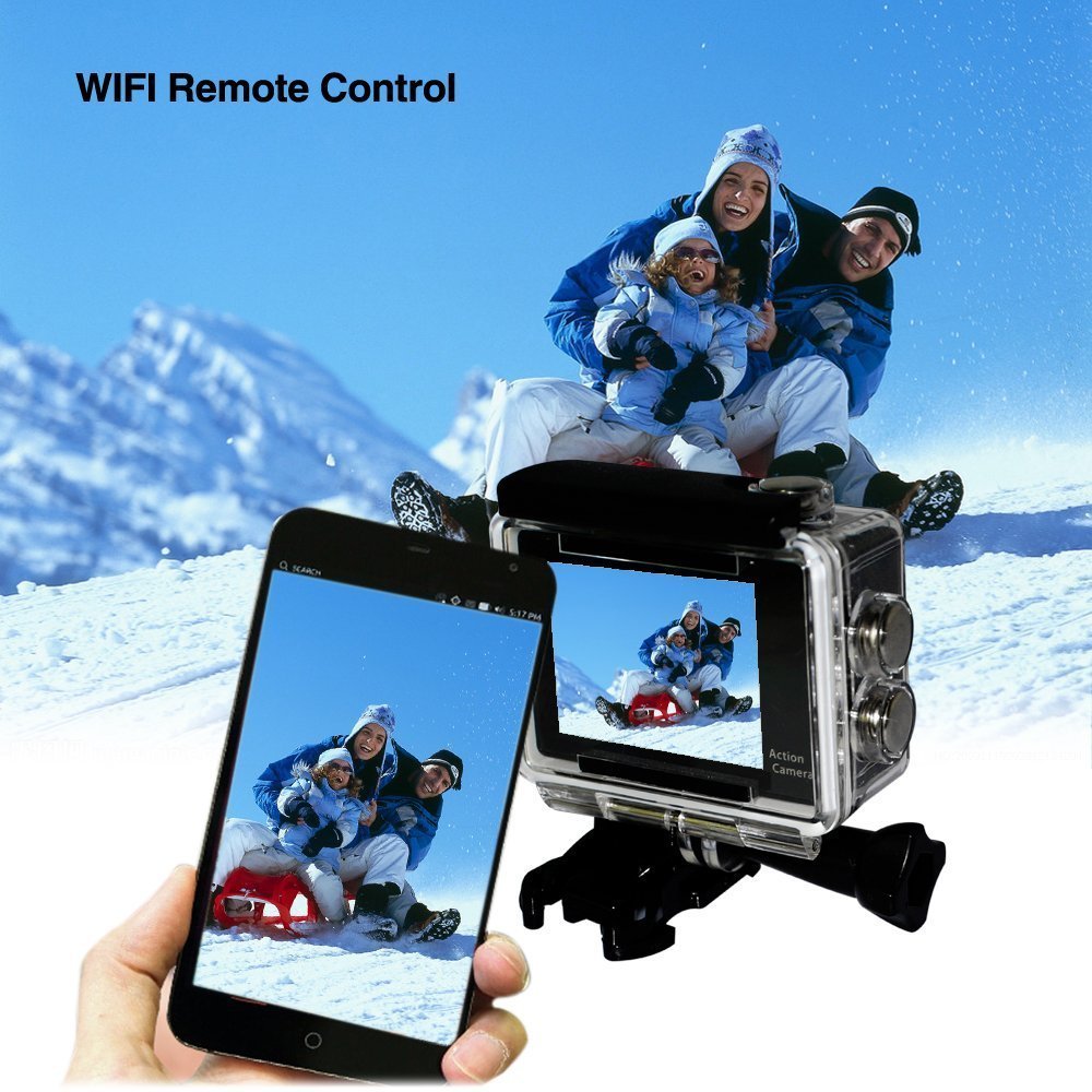 Mini Sport H9 Action Camera 2.0inch Display Ultra HD 4K 12MP WiFi ...