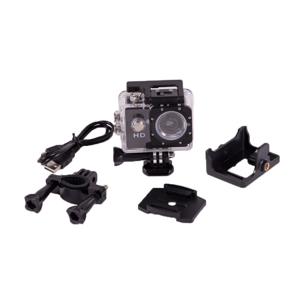 720p 140° Fov Waterproof Action Sports Camera - Black N3 free image ...