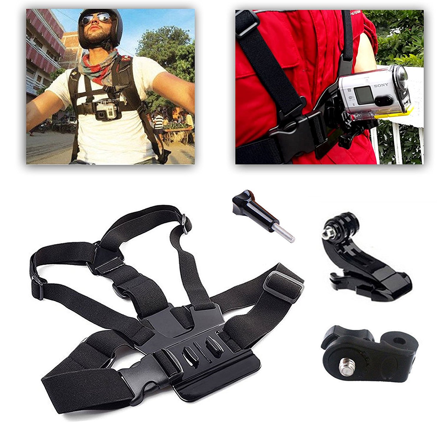 EEEKit 4in1 Starter Kit for For Gopro/Gopro Style/1/4 inch Screw Action ...