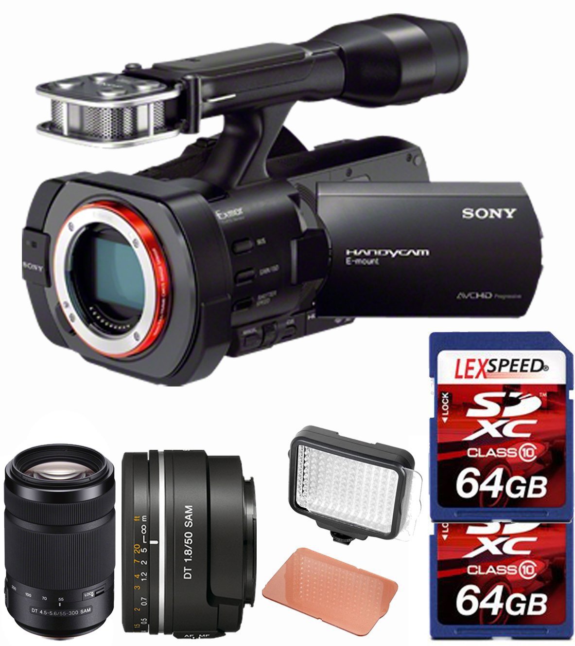Sony NEX-VG900 Full-Frame Camcorder (Black) + SAL50F18 Sony DT 50mm f/1 ...