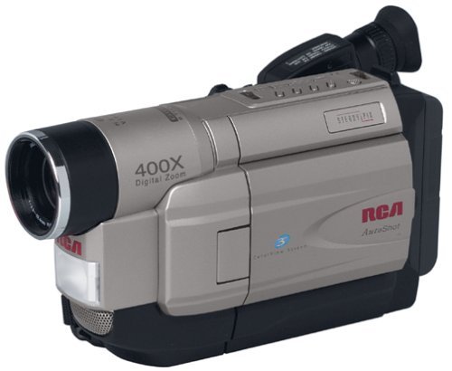 RCA CC6394 VHS Camcorder 400x Zoom with 3" LCD Colorview Screen ...