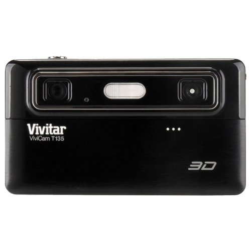 Vivitar Vivicam 3D T135 12.1MP 4X Digital Zoom Digital Camera Black ...