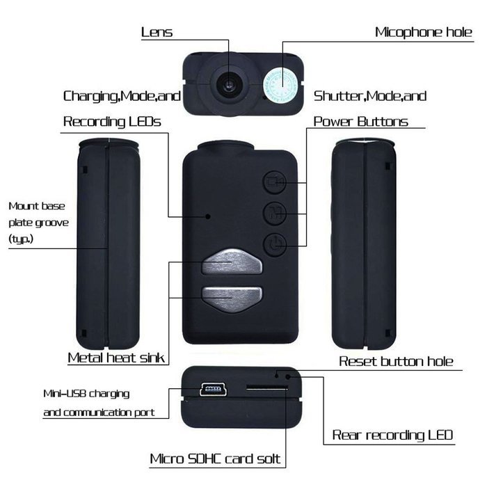 MoKasi Full Hd Actioncam Sports Camera 1080p 30fps 720p 60fps Pocket ...