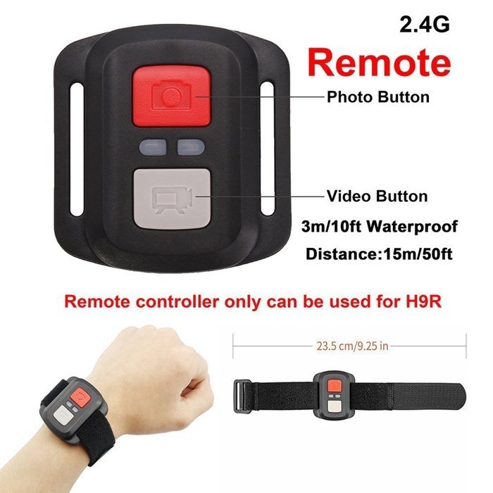 Action Camera ,AEDILYS 4K HD Action Camera ,Wrist 2.4G Wireless RF ...