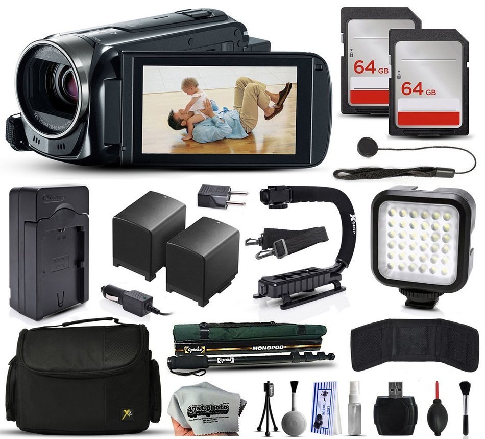 Canon VIXIA HF R50 HFR50 HD Camcorder Video Camera + 128GB Memory ...
