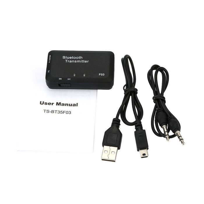 Mini 3.5mm Bluetooth Stereo Audio Transmitter Wireless Bluetooth A2DP ...