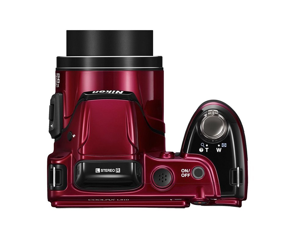 Nikon COOLPIX L810 Compact Digital Camera - Red (16.1MP, 26x Optical ...