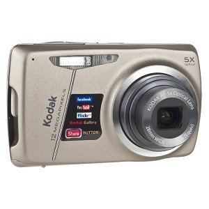 Kodak EasyShare M550 12MP 5x Optical/5x Digital Zoom HD Camera (Tan ...
