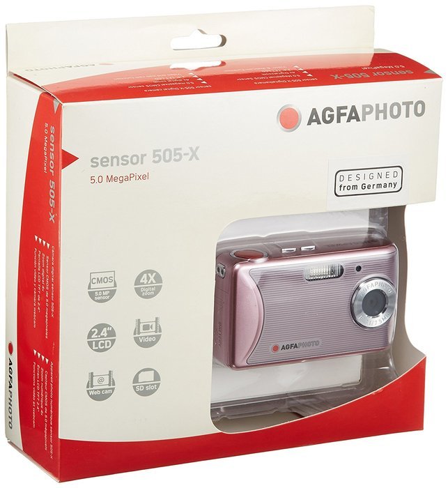 AGFAPHOTO 503 megapixel digital camera pink Sensor 505X 505X-PK free ...